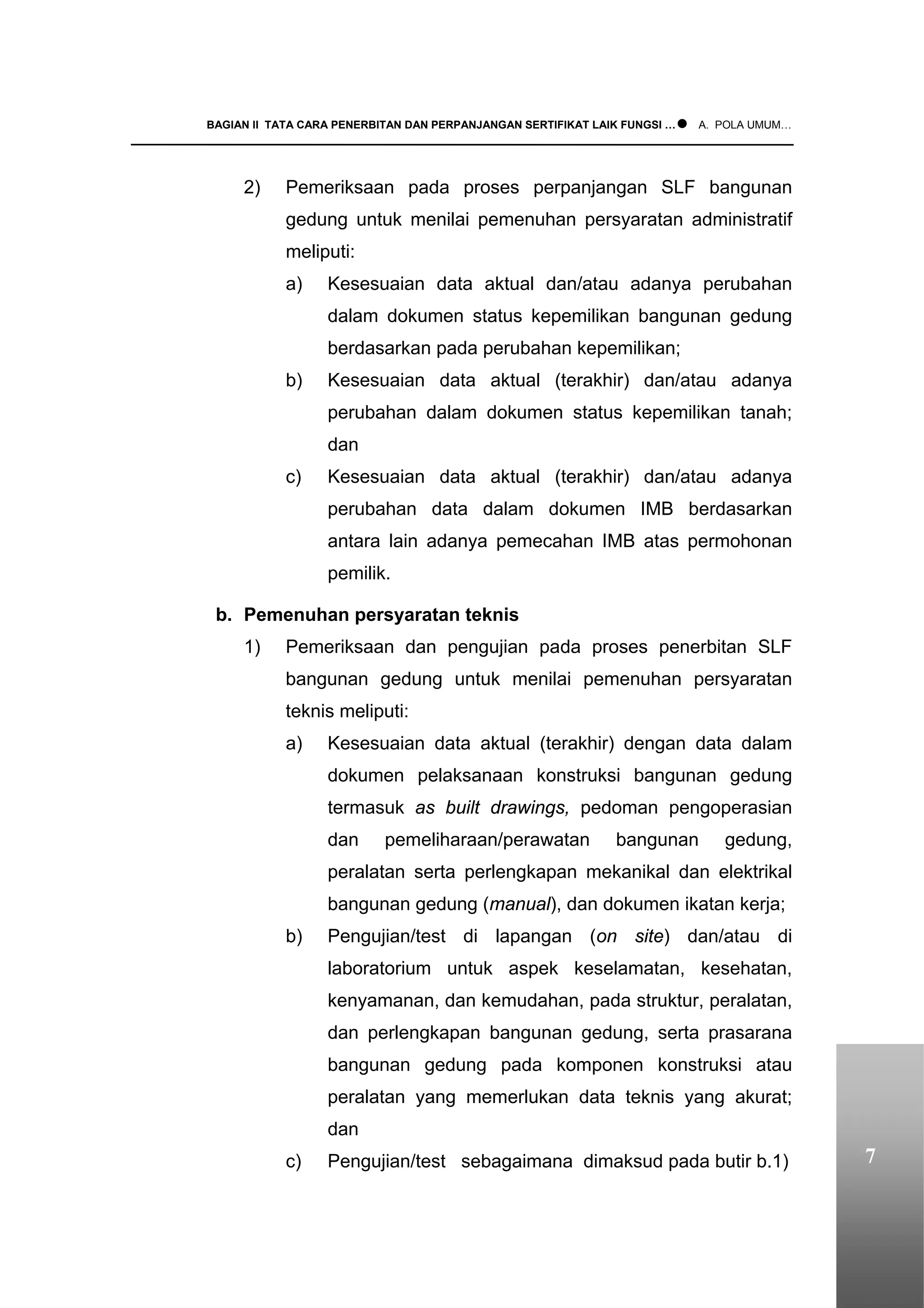 Pedoman sertifikat laik fungsi bangunan gedung | PDF