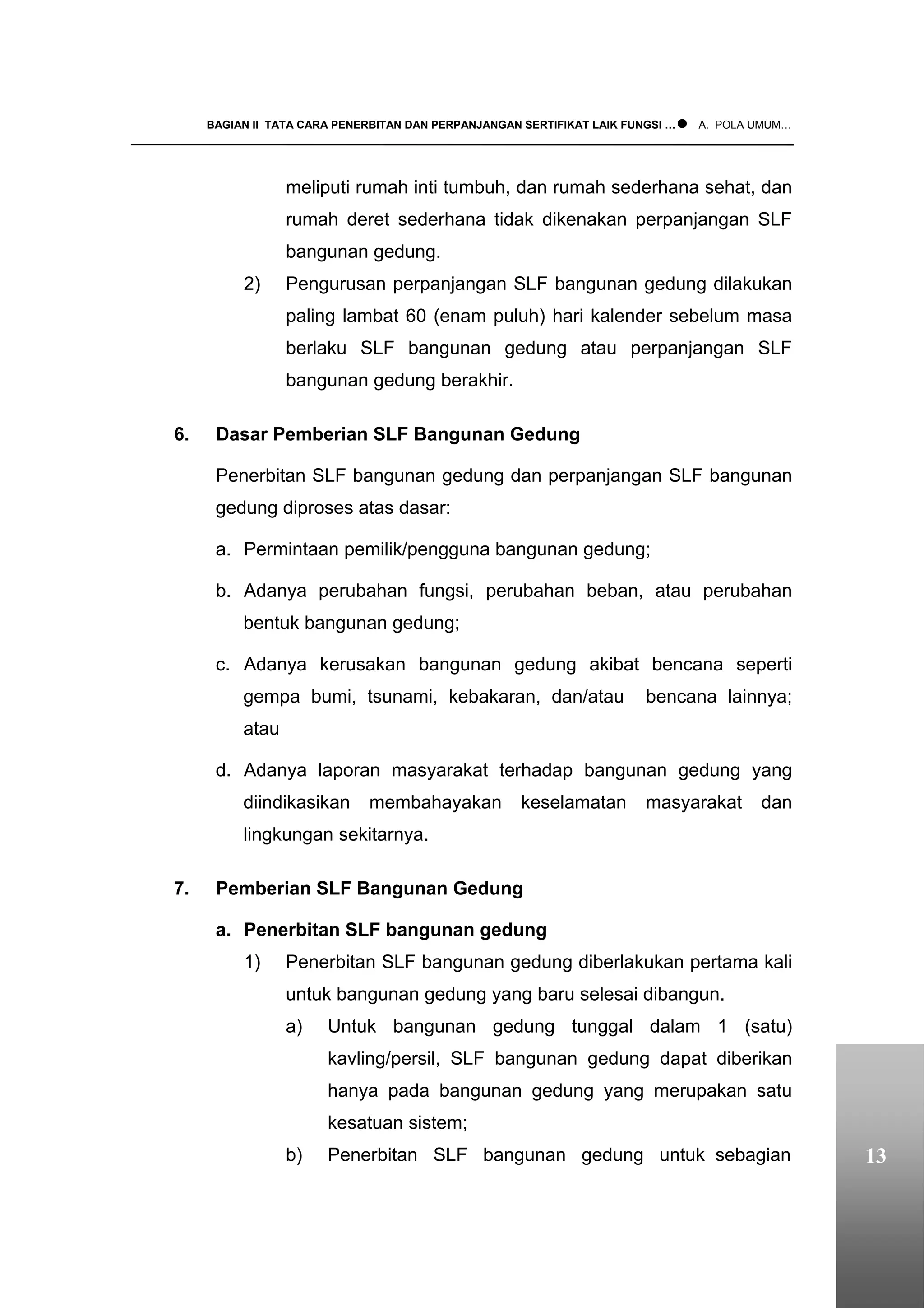 Pedoman sertifikat laik fungsi bangunan gedung | PDF