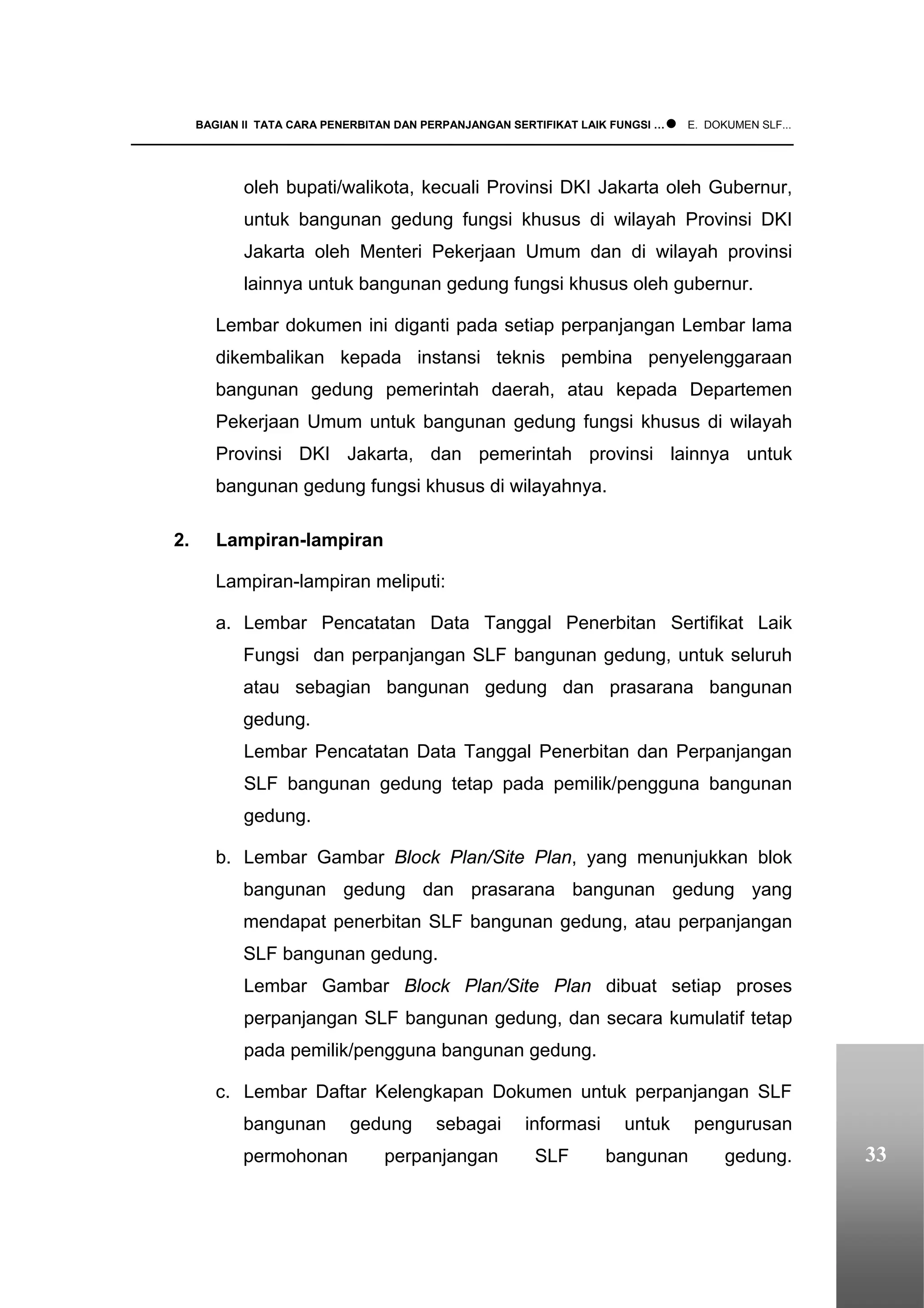 Pedoman sertifikat laik fungsi bangunan gedung | PDF