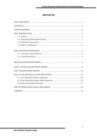 Pedoman Skripsi Jur Akuntansi | PDF