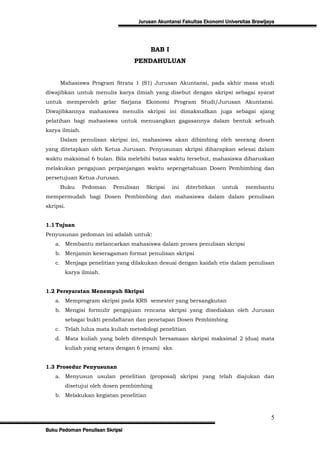 Pedoman Skripsi Jur Akuntansi | PDF