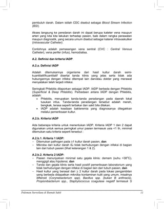 Pedoman surveilans infeksi rumah sakit | PDF