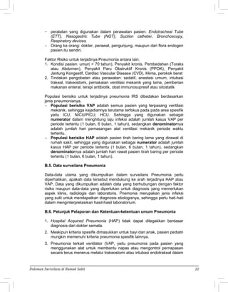 Pedoman surveilans infeksi rumah sakit | PDF