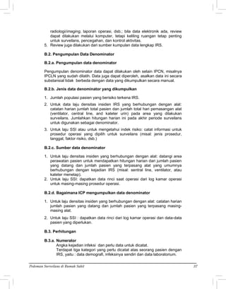 Pedoman surveilans infeksi rumah sakit | PDF
