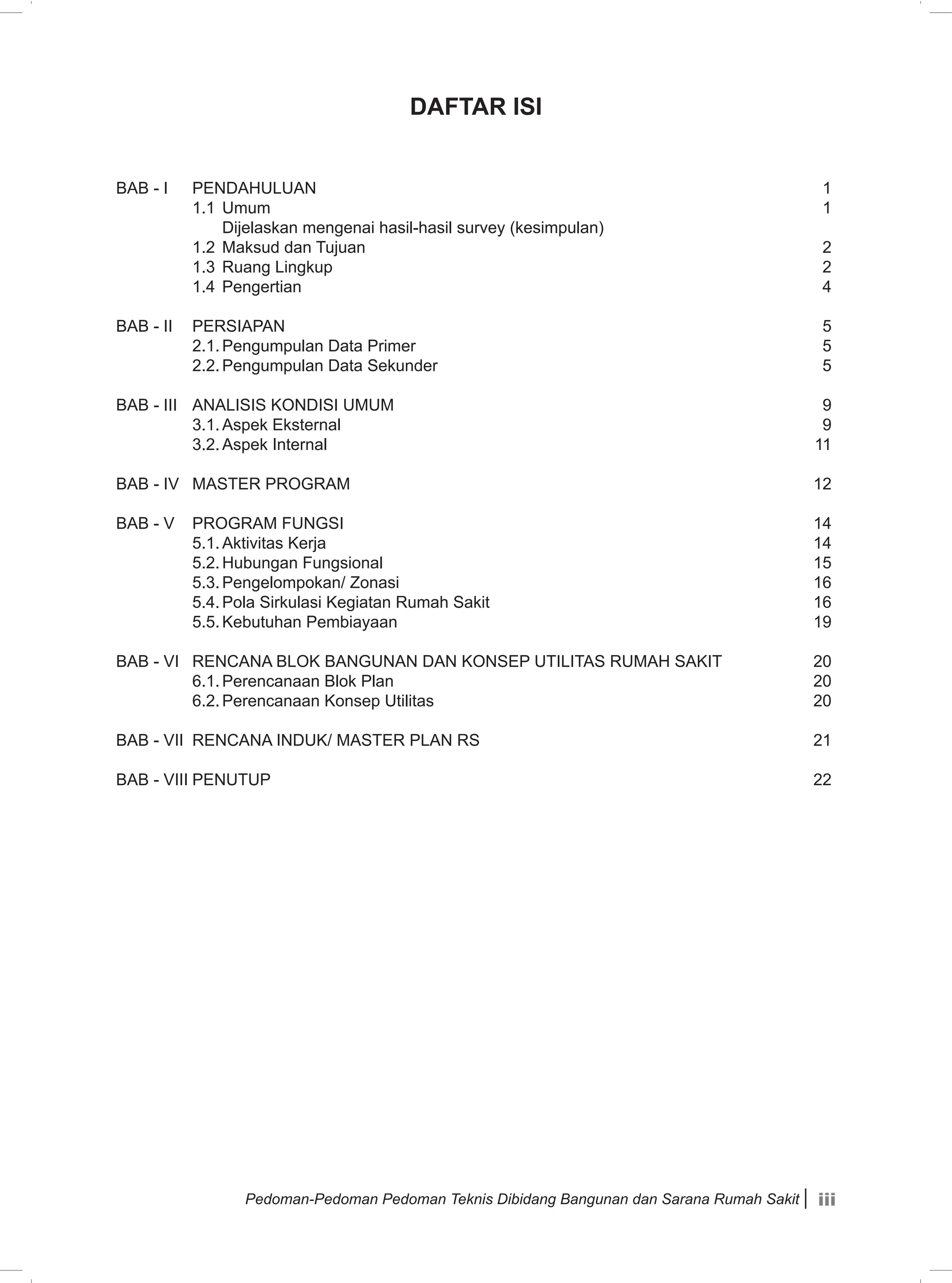 Pedoman Teknis Bangunan & Sarana Rumah Sakit.pdf