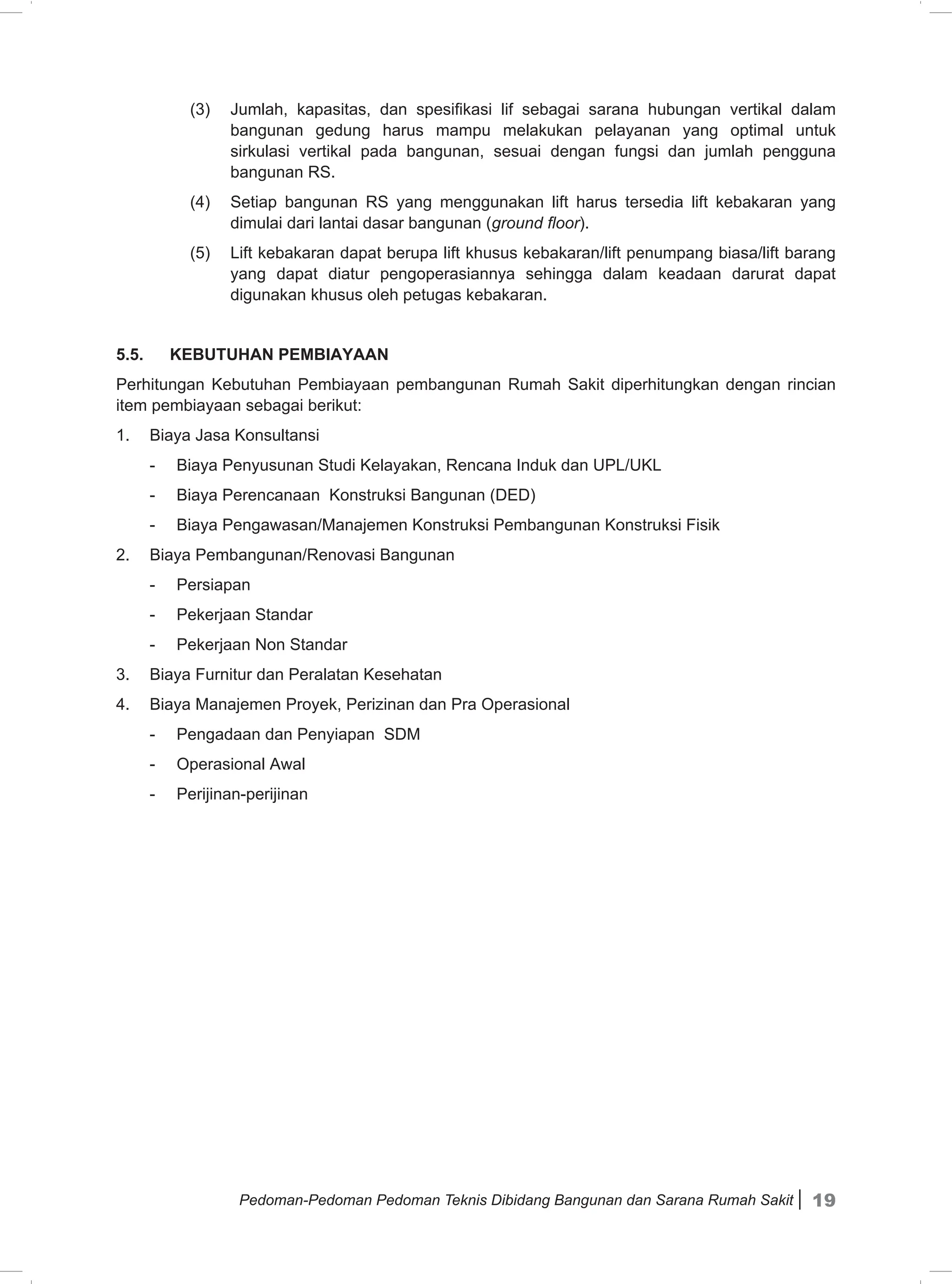 Pedoman Teknis Bangunan & Sarana Rumah Sakit.pdf