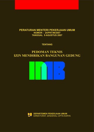Pedoman teknis imb gedung | PDF