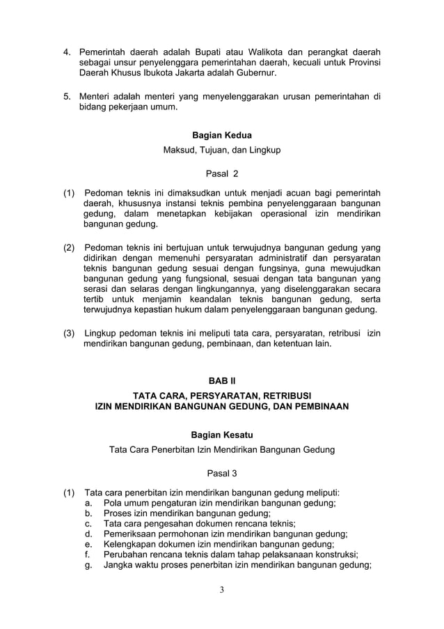 Pedoman teknis imb gedung | PDF