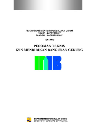 Pedoman teknis imb gedung | PDF