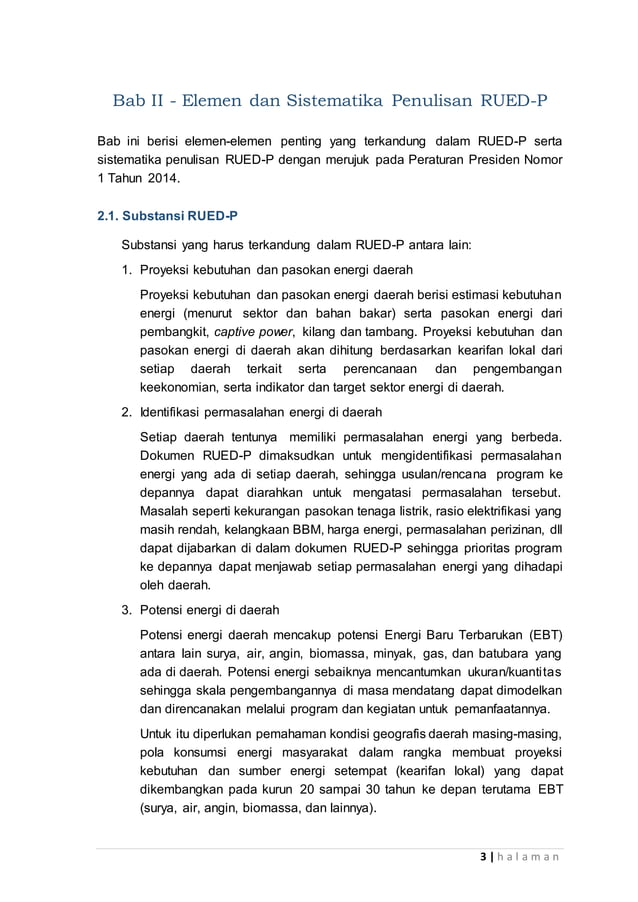 PEDOMAN TEKNIS PENYUSUNAN RUED PROVINSI | DOCX