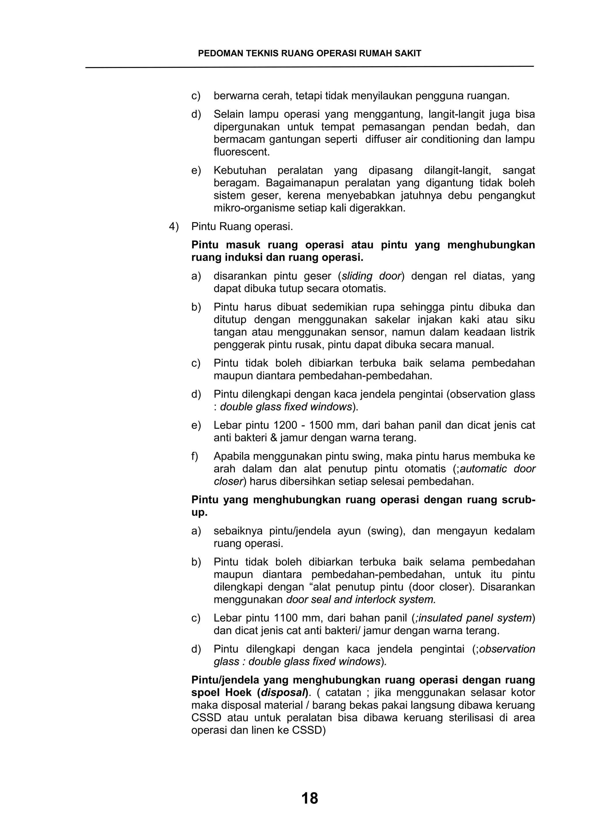 Pedoman teknis ruang_operasi-complete | PDF