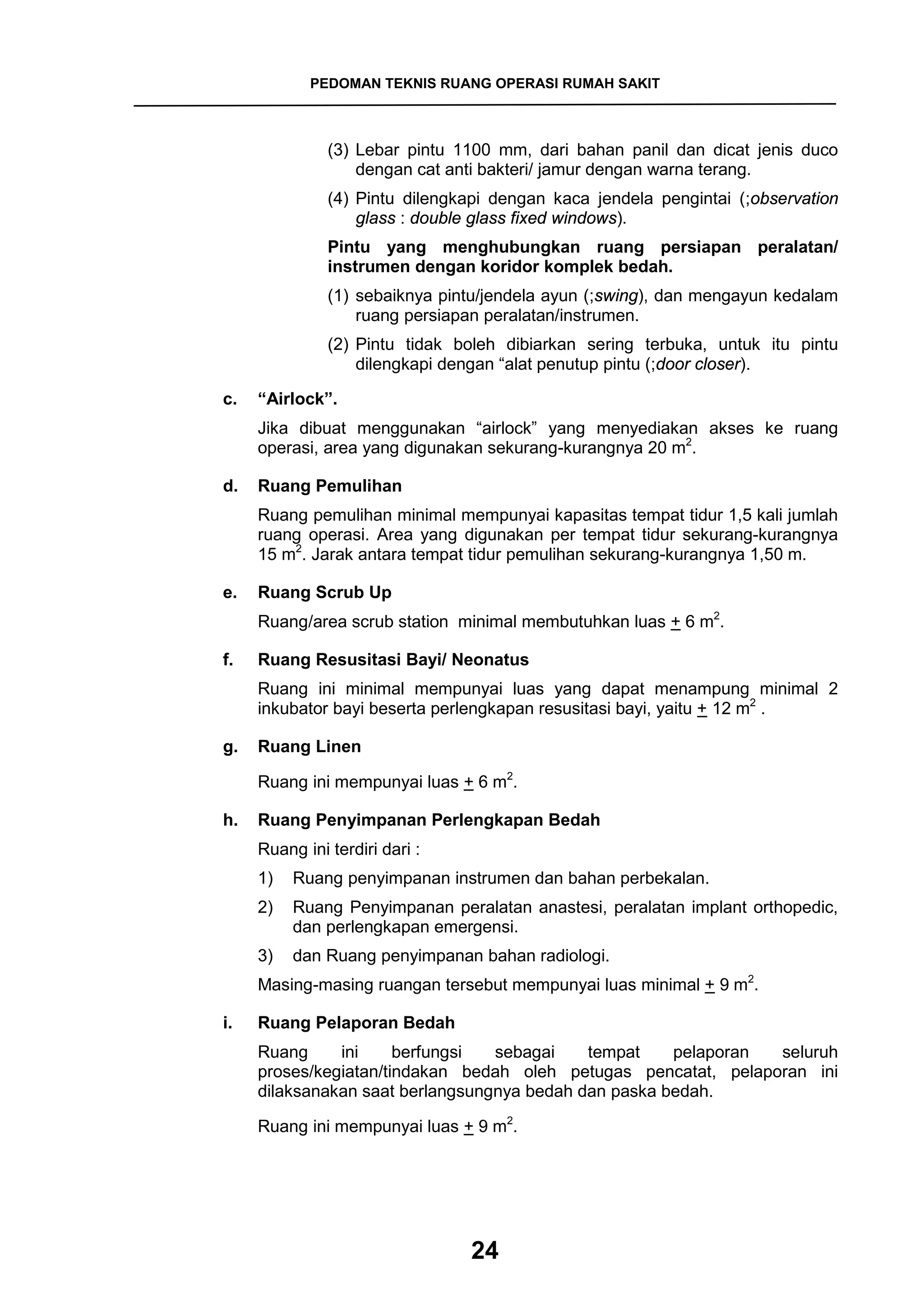 Pedoman teknis ruang_operasi-complete | PDF