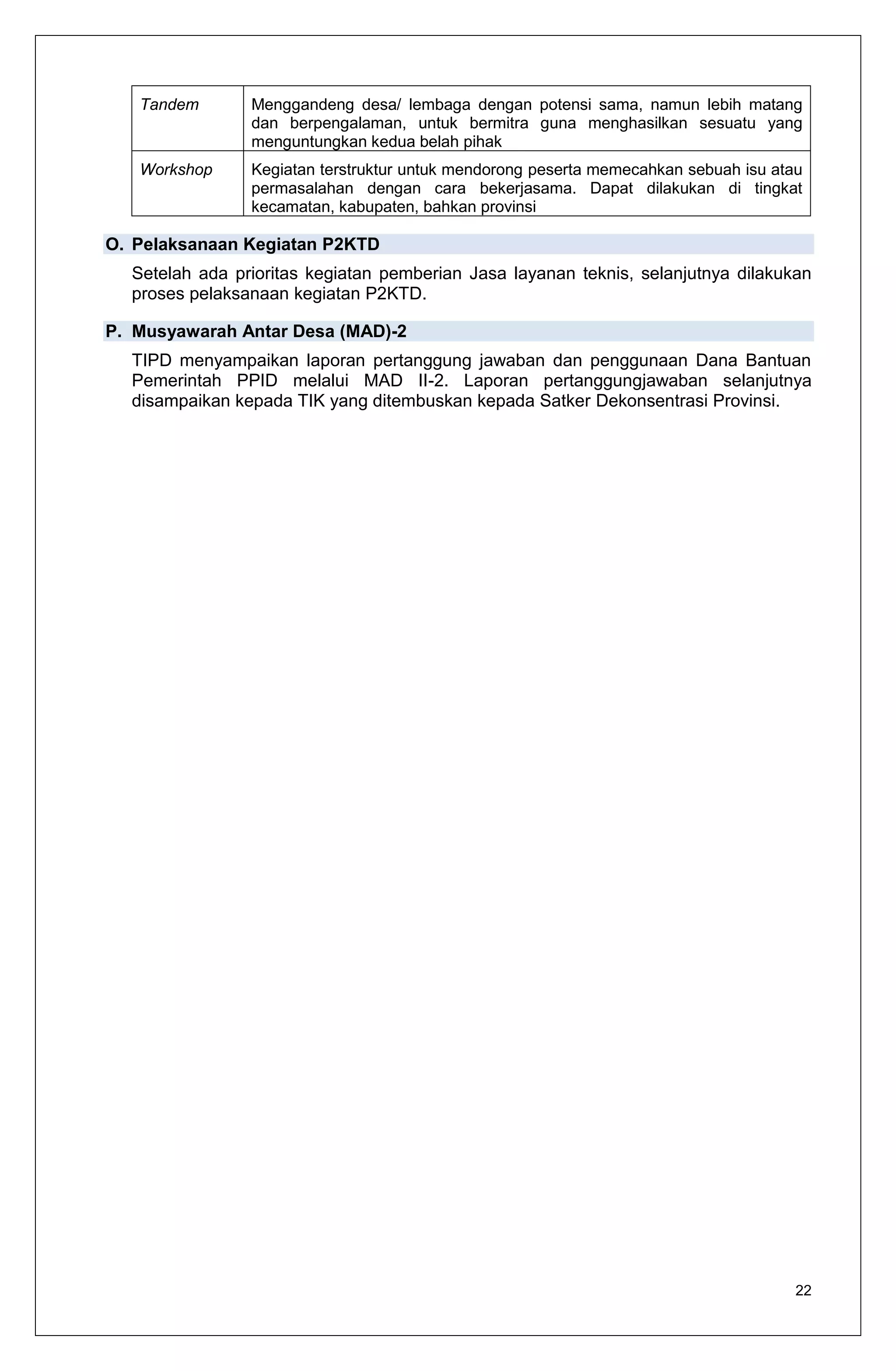 Pedoman teknis tpid | PDF