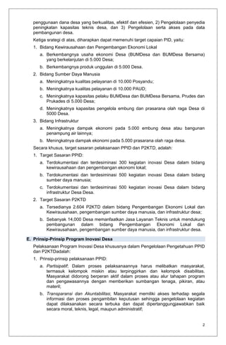 Pedoman teknis tpid | PDF