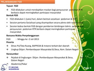 Pedoman umum tata ruang perdesaan | PPT