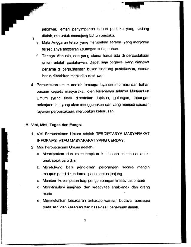 Pedoman umum penyelenggaraan perpustakaan umum | PDF