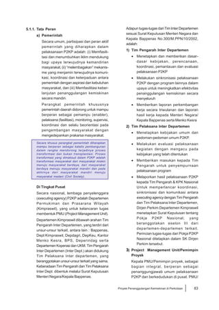 Pedoman umum urban poverty project 2 bab v manajemen proyek | PDF