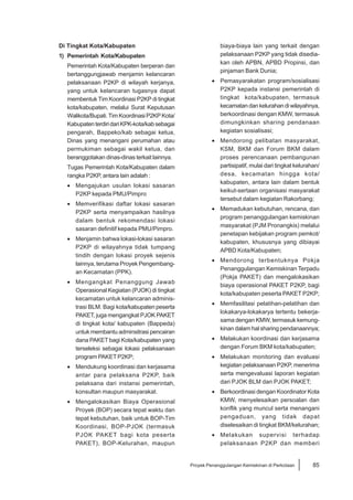 Pedoman umum urban poverty project 2 bab v manajemen proyek | PDF