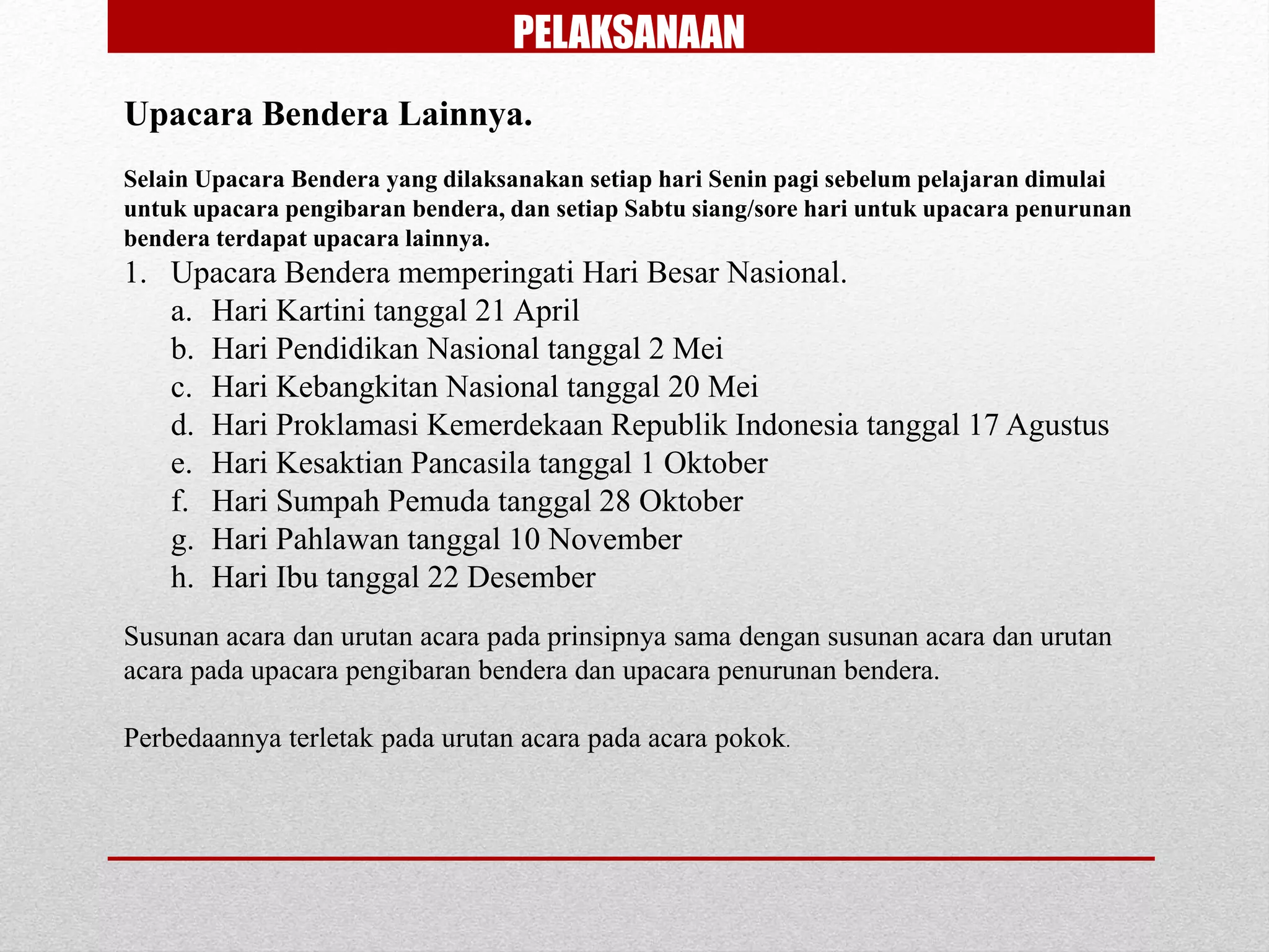 Pedoman upacara bendera | PDF