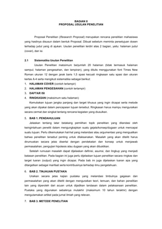 Proposal Usulan Penelitian AMIKOM | PDF