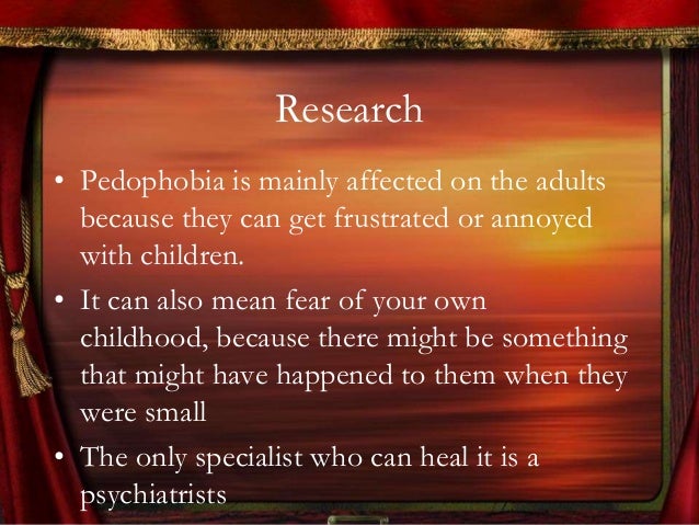 Pedophobia fear of children