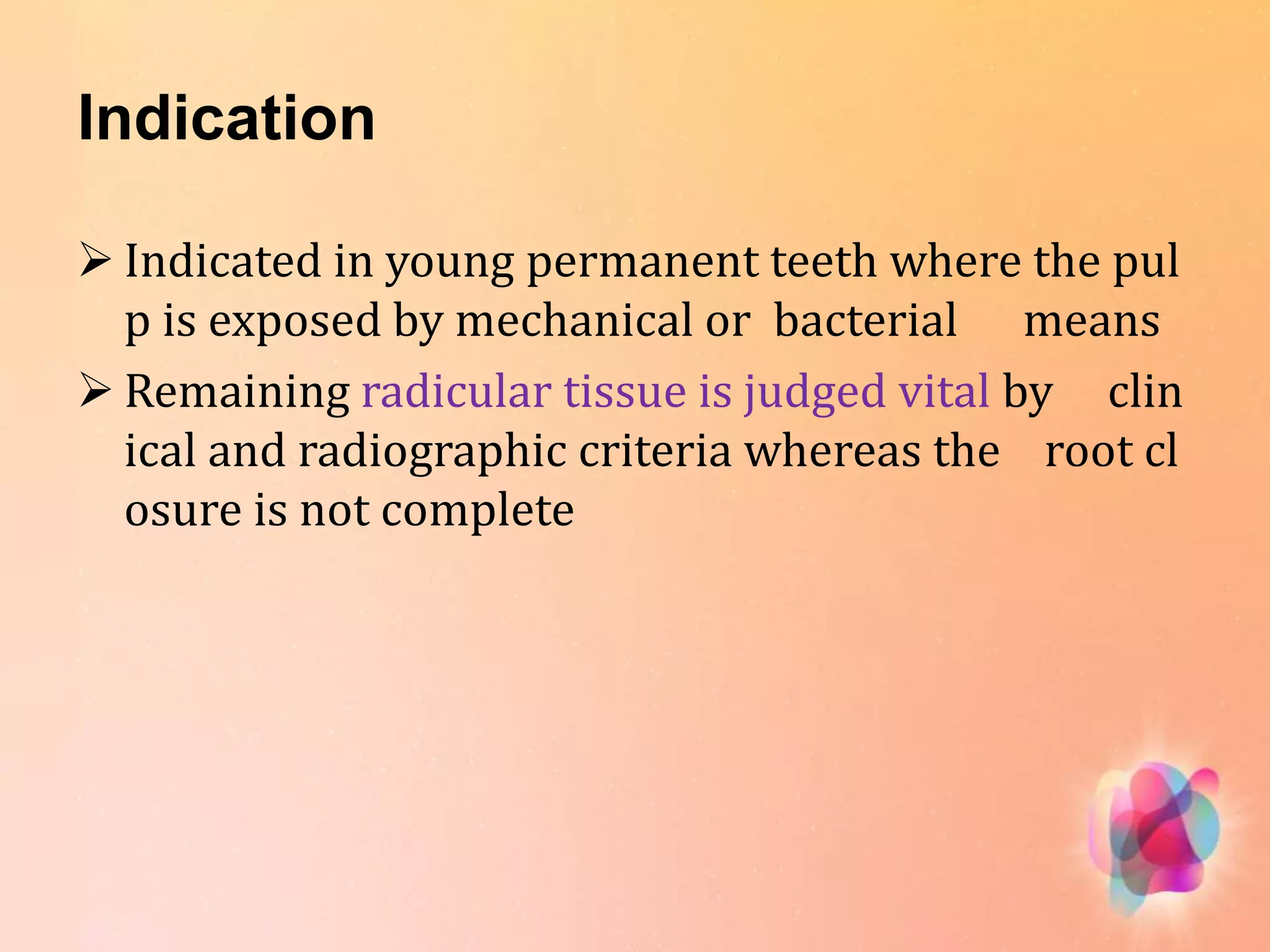 CVEK,S PULPOTOMY | PPTX