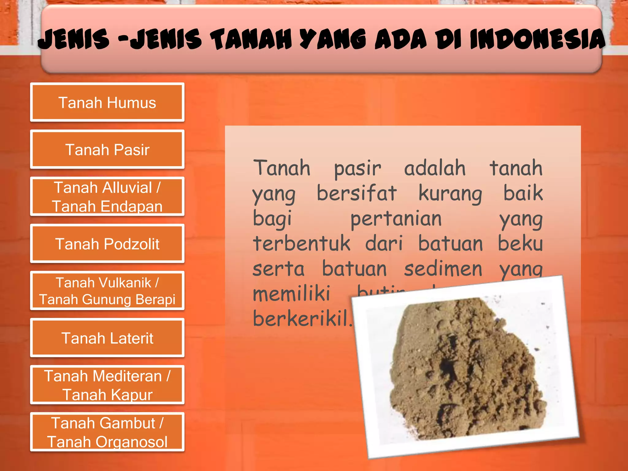 Pedosfer, Tanah (Geografi Kelas X) | PPTX