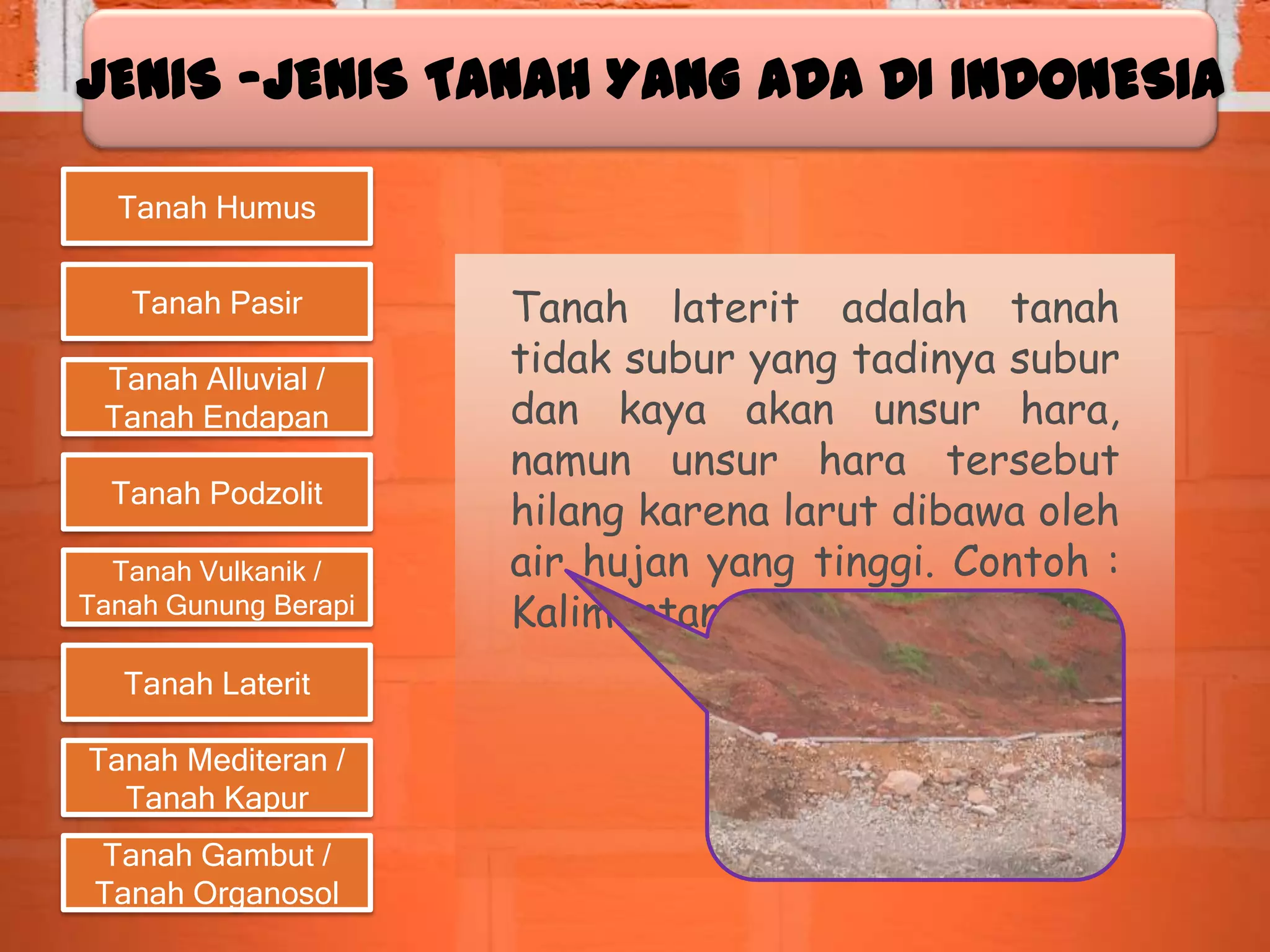 Pedosfer, Tanah (Geografi Kelas X) | PPTX