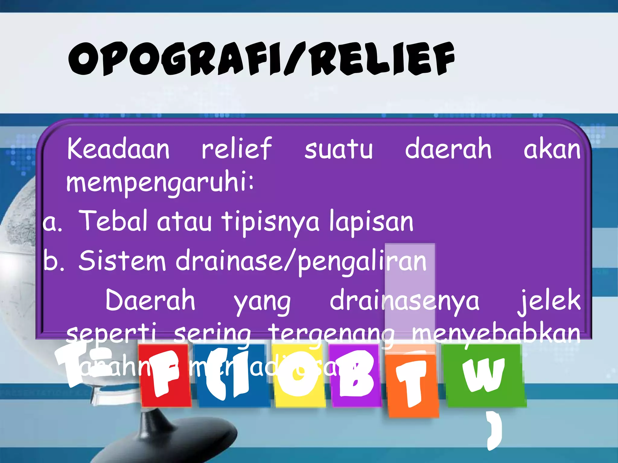 Pedosfer, Tanah (Geografi Kelas X) | PPTX