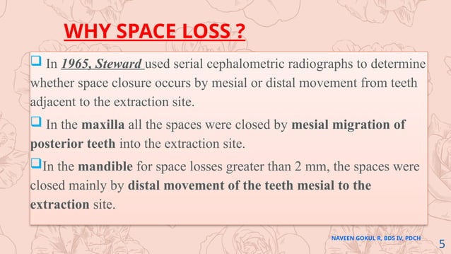 SPACE REGAINERS IN TOOTH LOSS (PEDIATRIC DENTISTRY) | PPTX | Dental ...