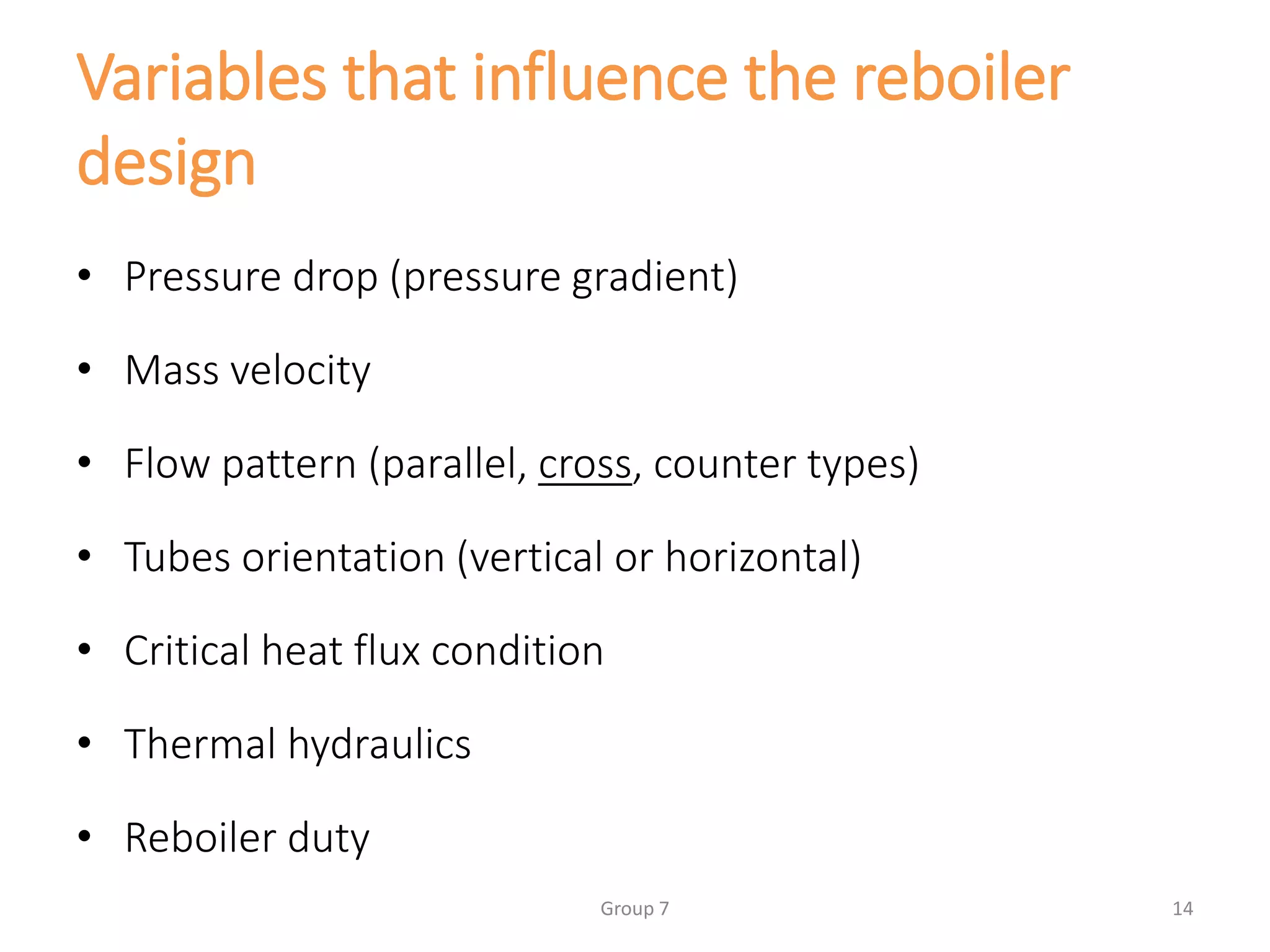 reboiler in process industry. | PPTX