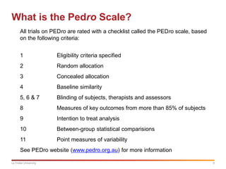 How to search PEDro | PPTX