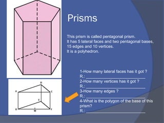 Prisms and Pyramids | PPTX