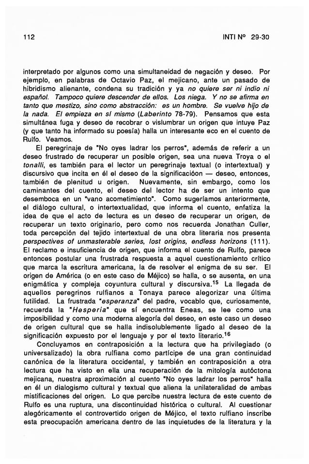 "No oyes ladrar los perros" de Juan Rulfo: Peregrinaje hacia el origen ...