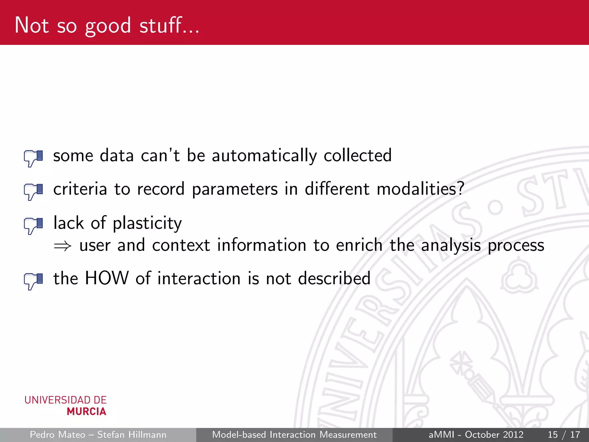 Model-based Measurement of Interaction in Mobile Multimodal Environments | PDF