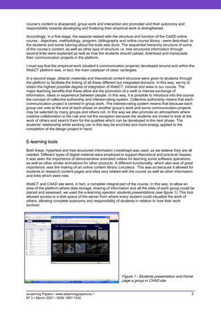 CAAD and e-learning: a blended approach | PDF | Web Development | Internet