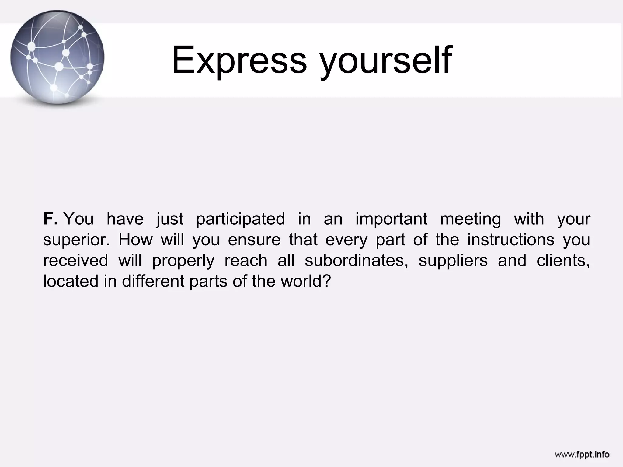 IE Express Yourself - Pedro Rossi | PPT