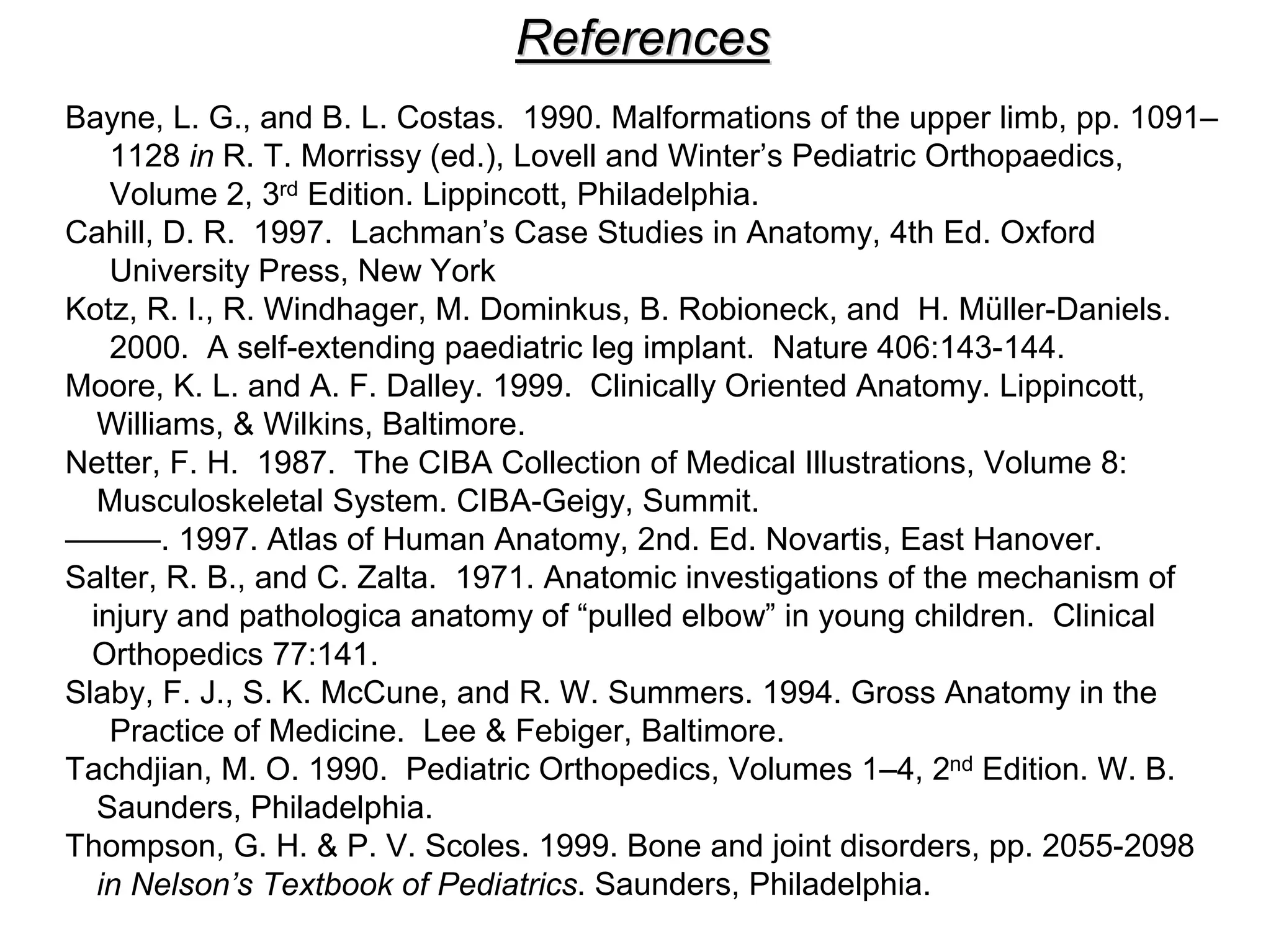 Peds ortho-anatomy | PDF