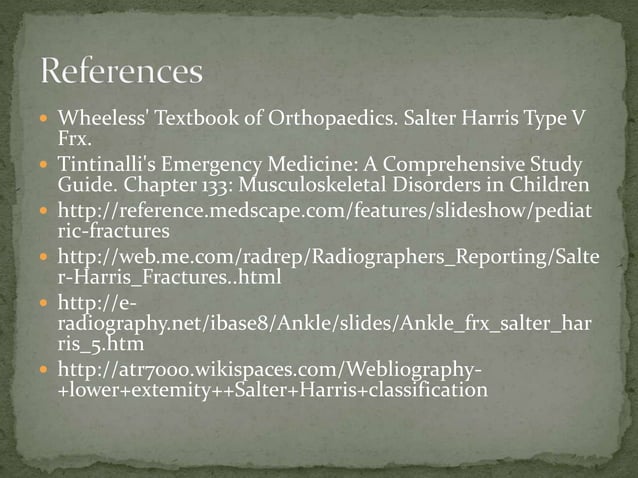 Salter Harris Type 5 Fracture | PPTX