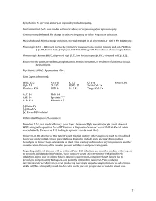 Pediatrics/Case Report: Sickle Cell Disease | PDF | Blood Disorders ...