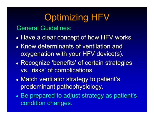High Frequency Ventillation | PDF | Lung and Respiratory Health ...