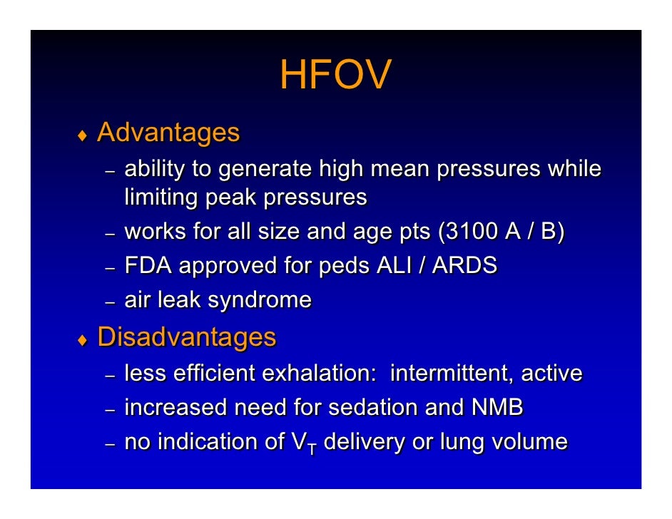 High Frequency Ventillation