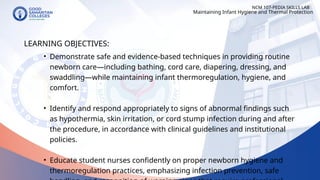 Ped Skills - Infant Hygiene PPT Presentation | PPTX