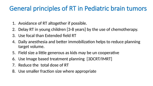 role of RT in pediatric CNS Tumors .pptx