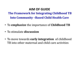 Childhood Tuberculosis and Community Healthcare_Alan Talens_5.8.14