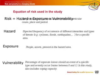 The Global Risk Analysis for the 2009 GAR | PPT