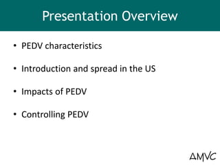 Porcine Epidemic Diarrhea Virus (PEDv) | PPTX