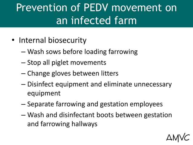 Porcine Epidemic Diarrhea Virus (PEDv) | PPTX | Digestive Disorders ...