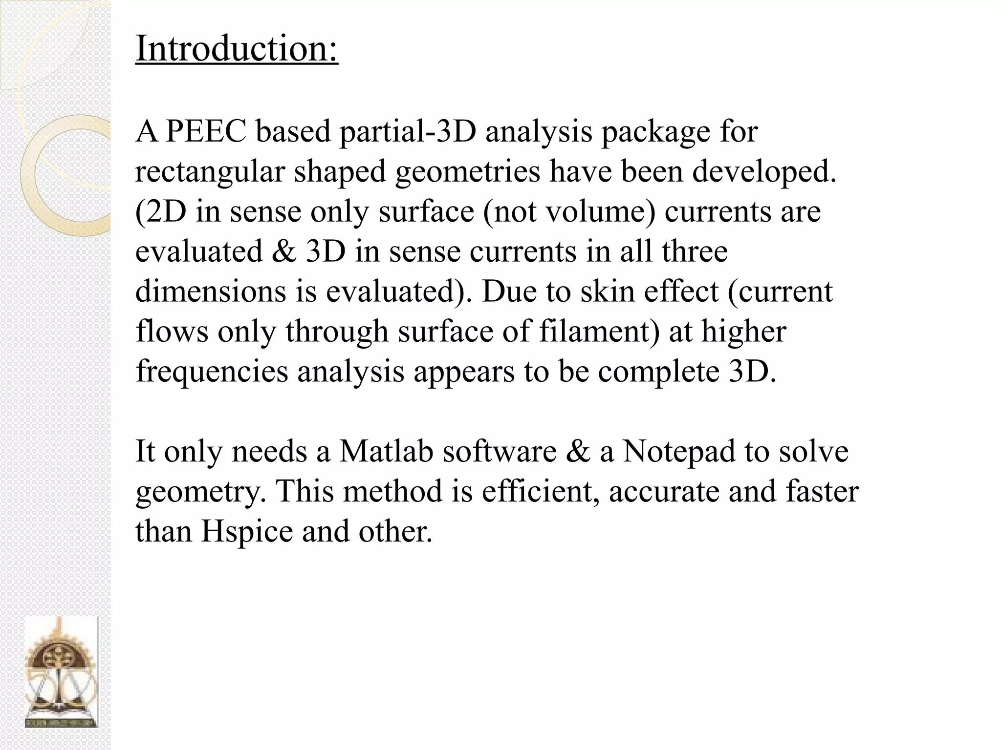 PEEC based electromagnetic simulator | PPT