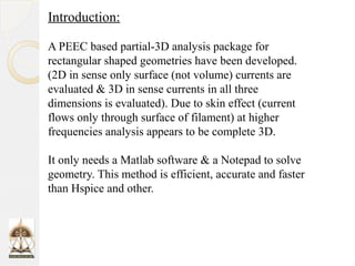 PEEC based electromagnetic simulator | PPT